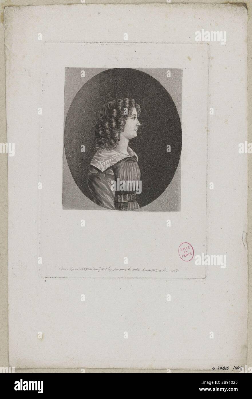 Portrait of Mademoiselle Billebault Edmé Quenedey (1756-1830 ...