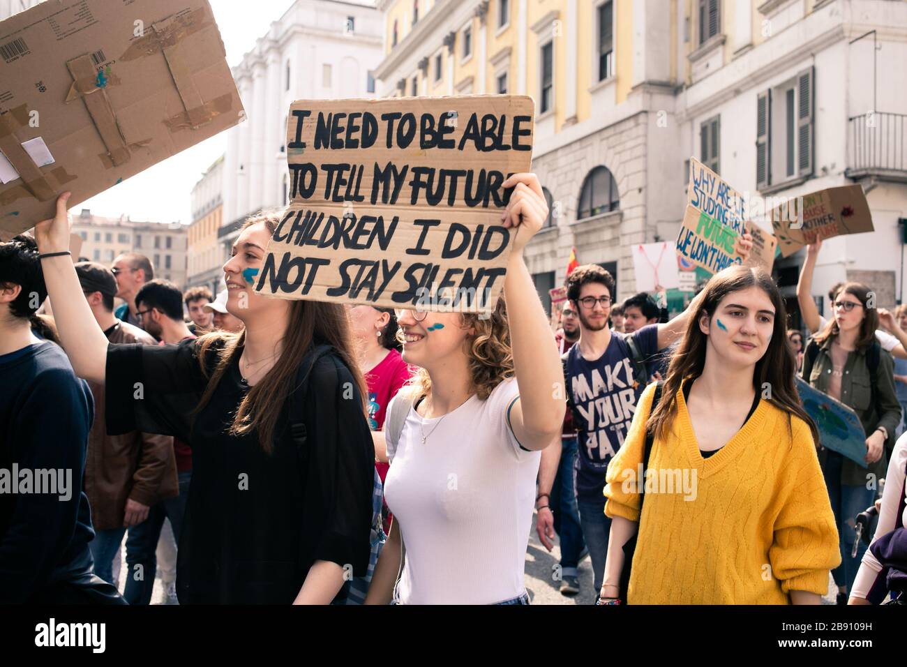 Youth activist on climate crisis Stock Photo - Alamy