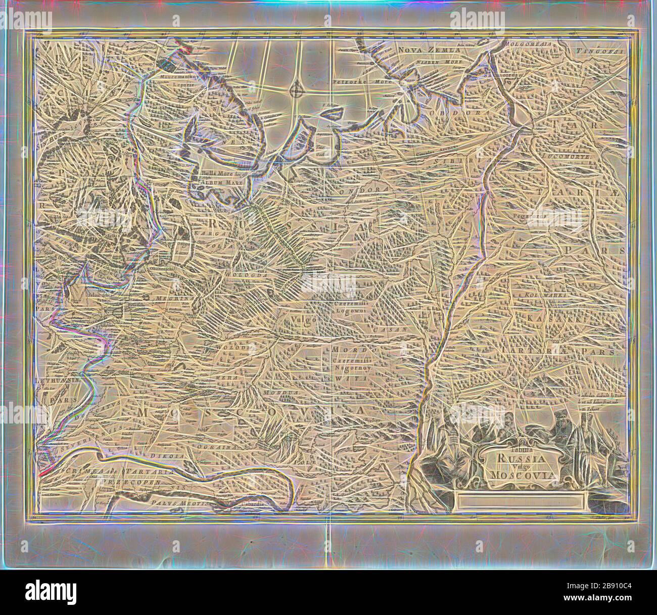 Moscovia map hi-res stock photography and images - Alamy