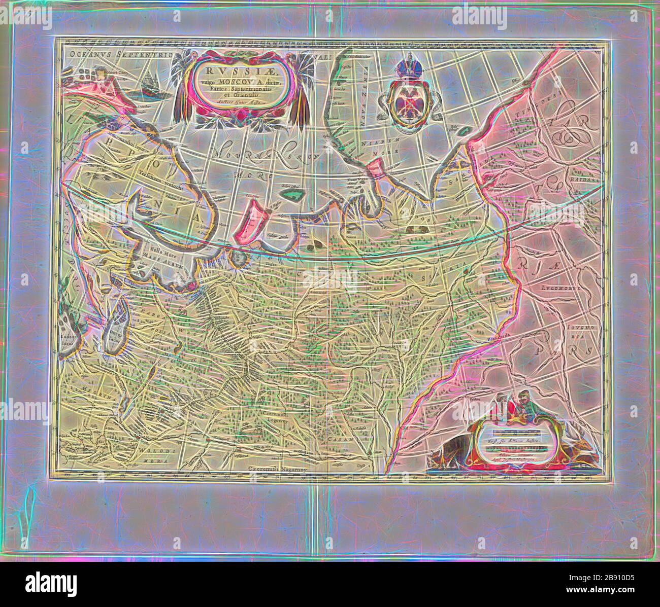 Moscovia map hi-res stock photography and images - Alamy
