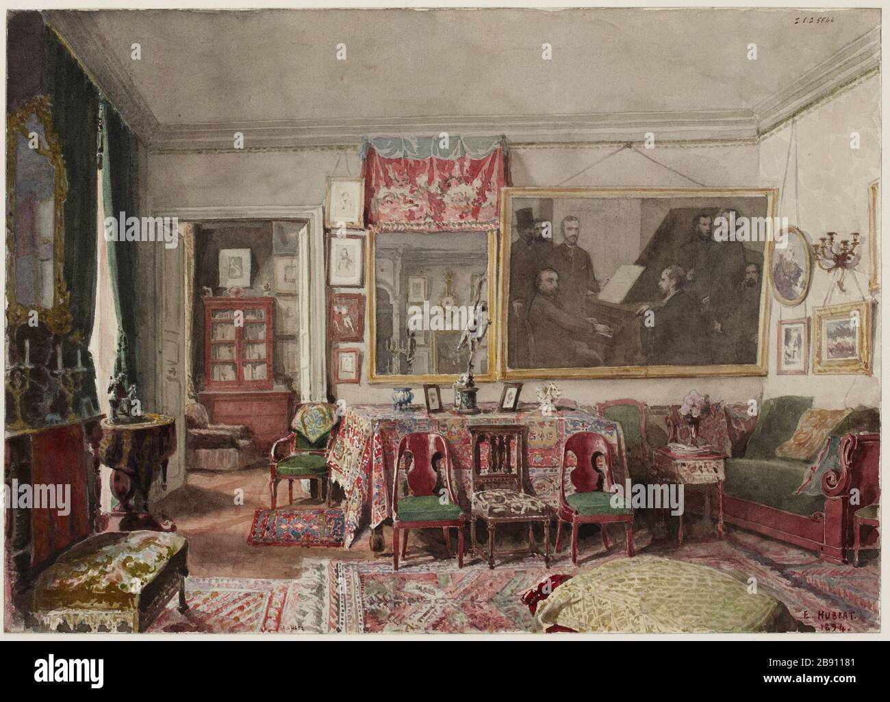 View from Adolphe Jullien living in 1894 Stock Photo - Alamy