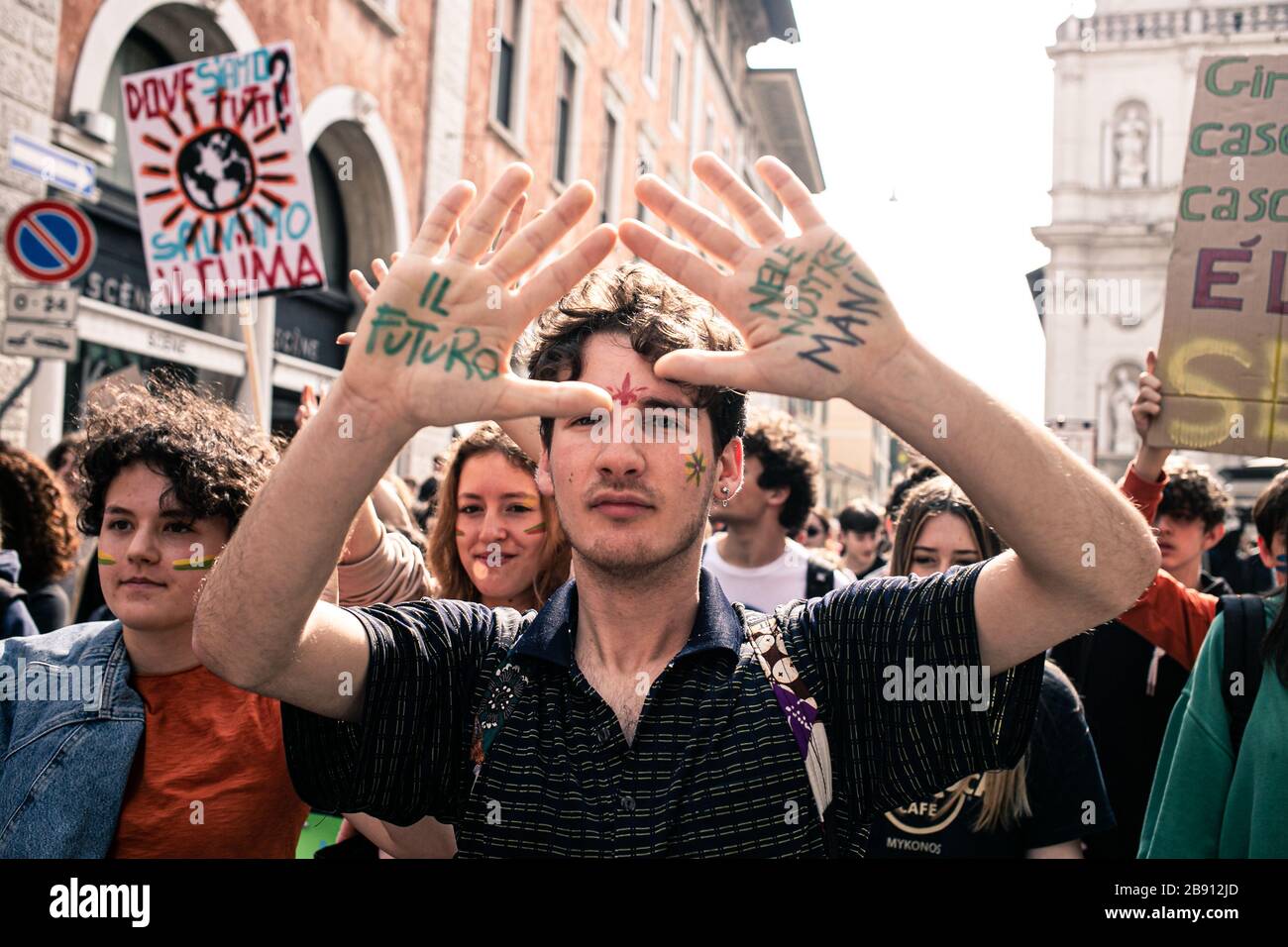 Youth activist on climate crisis Stock Photo - Alamy