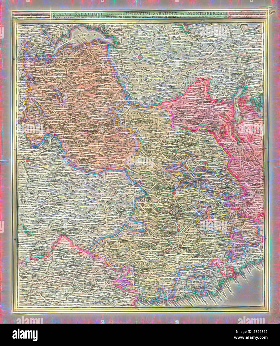 Map, Status Sabaudici, tabulam in ducatum Sabaudiae, et Montisferrati ...