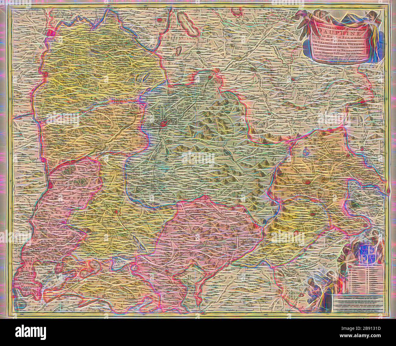 Map of the dauphine hi-res stock photography and images - Alamy