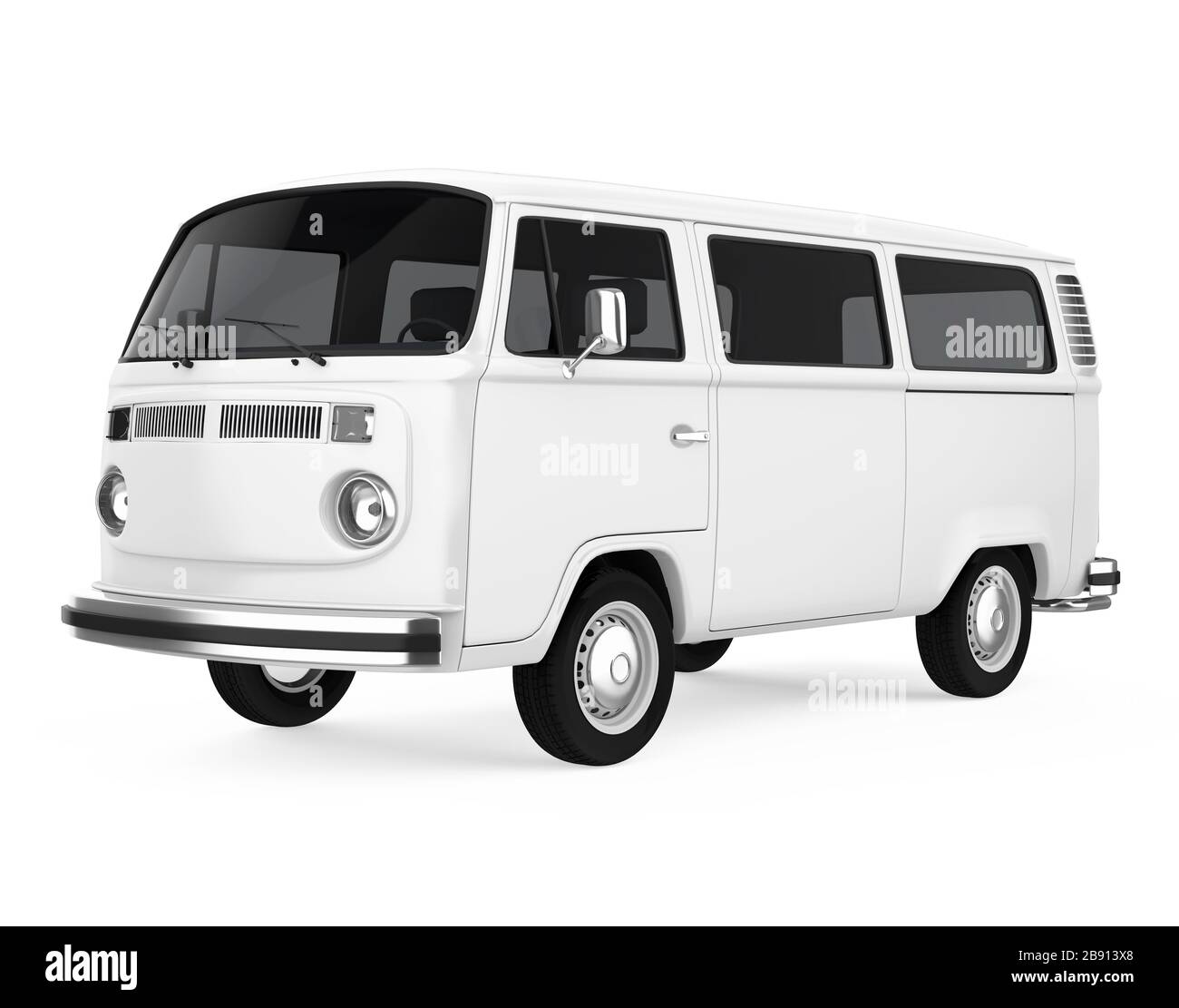 Old Van Isolated Stock Photo - Alamy