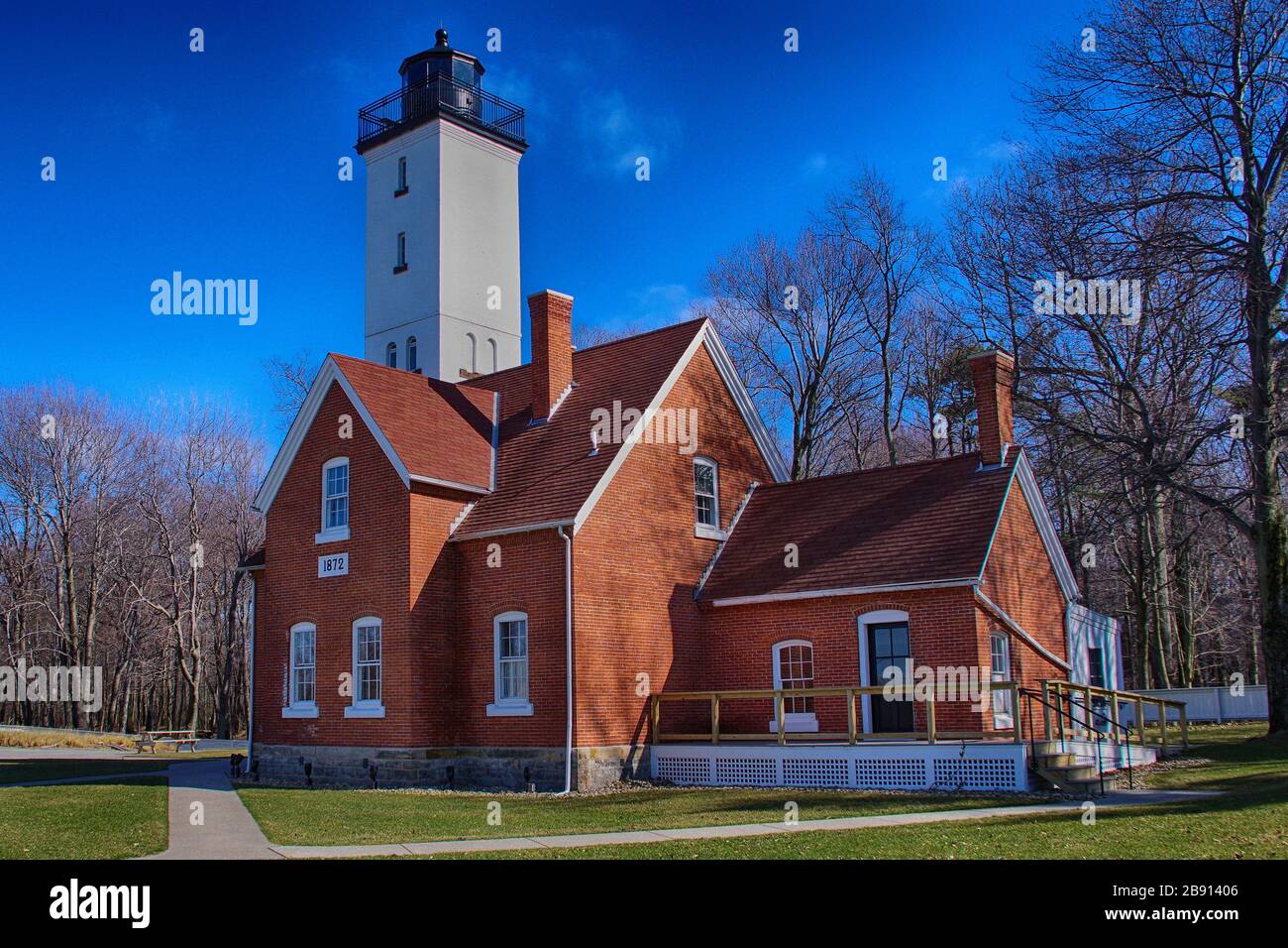 Presque Isle Lighthouse. Erie, PA Stock Photo - Alamy