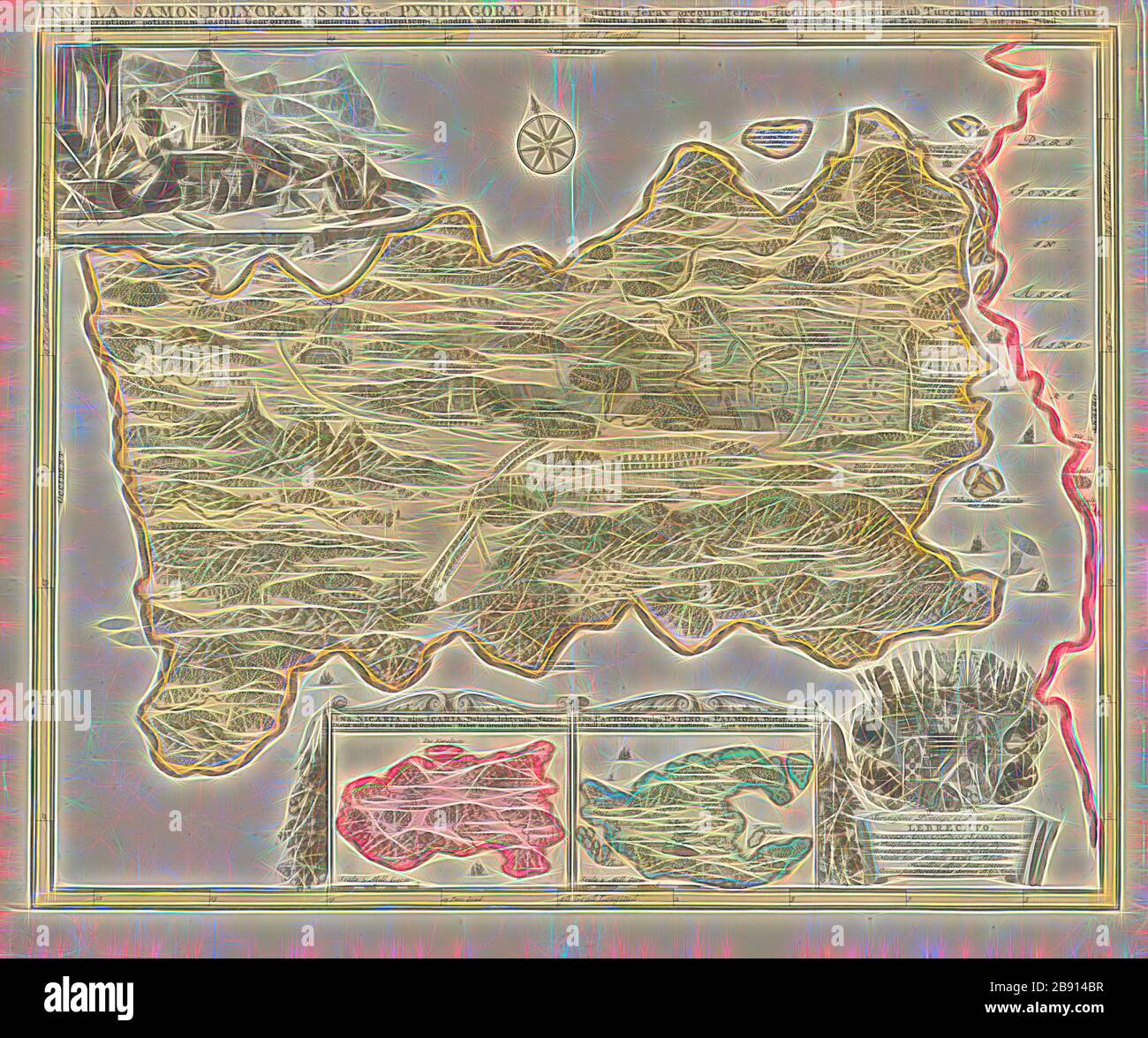 Samos map hi-res stock photography and images - Alamy