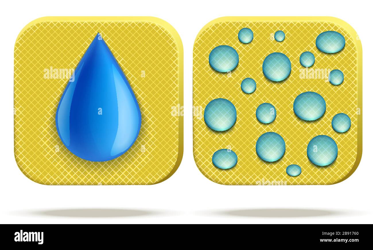 Drops of water isolated Stock Vector Images - Alamy