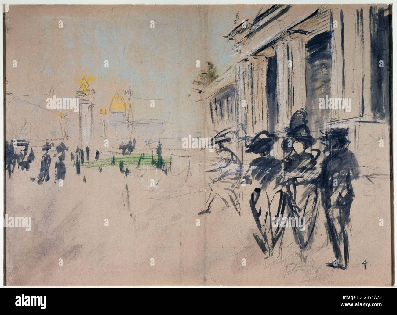 Pont Alexandre III and the Grand Palais Jean-Louis Forain (1852-1931 ...