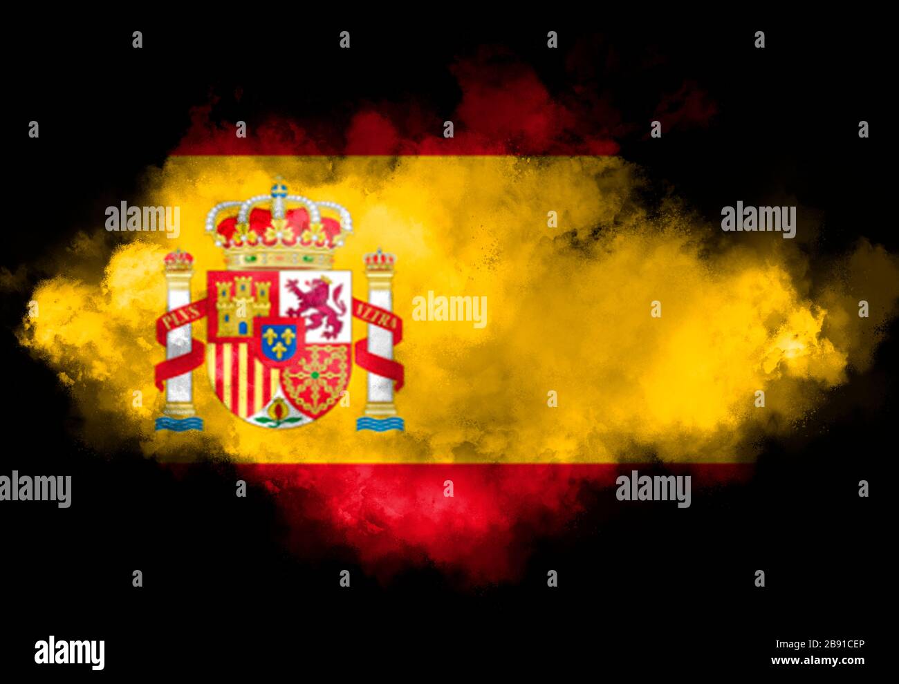 Watercolor illustration spain flag hi-res stock photography and images ...