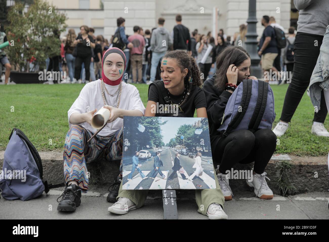 Youth activist on climate crisis Stock Photo - Alamy
