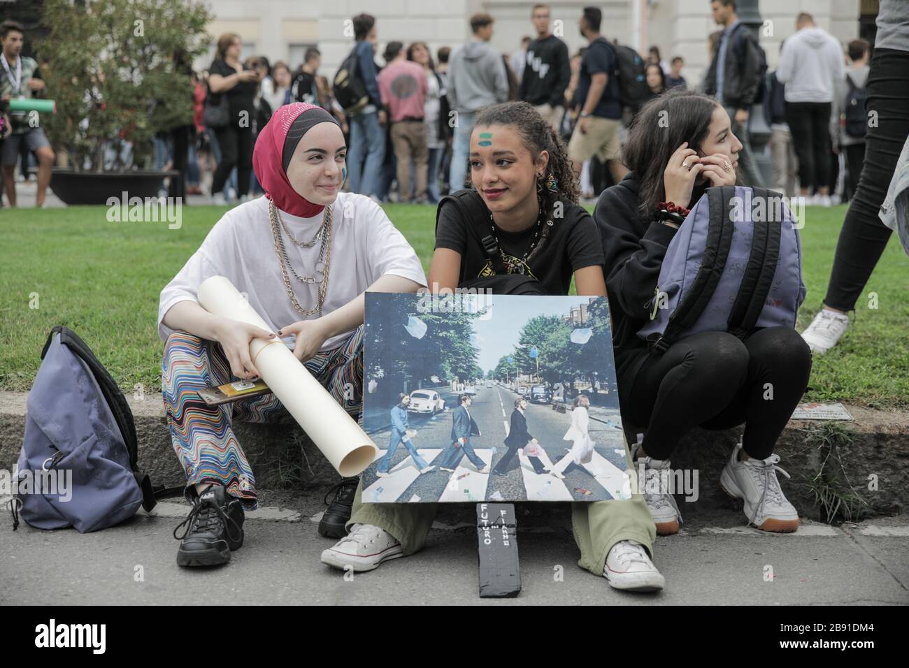 Youth activist on climate crisis Stock Photo - Alamy