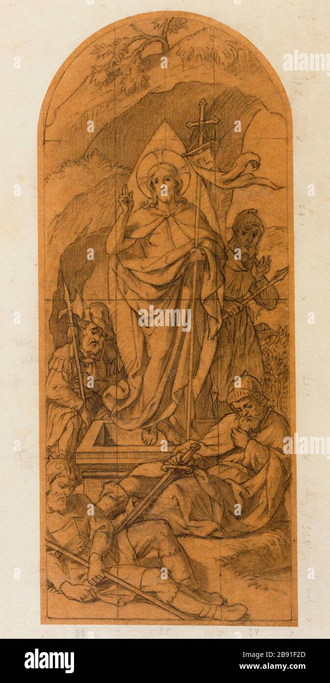 Project canopy representing the Resurrection Jean Gaspard Jules ou ...