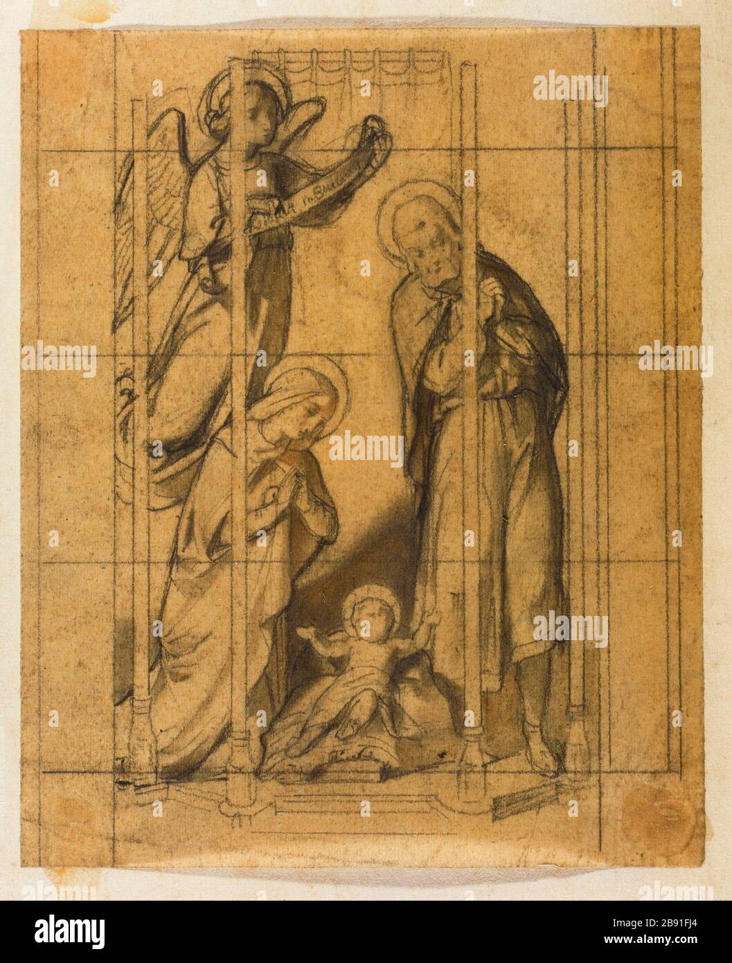 Project canopy representing the Holy Family Jean Gaspard Jules ou ...