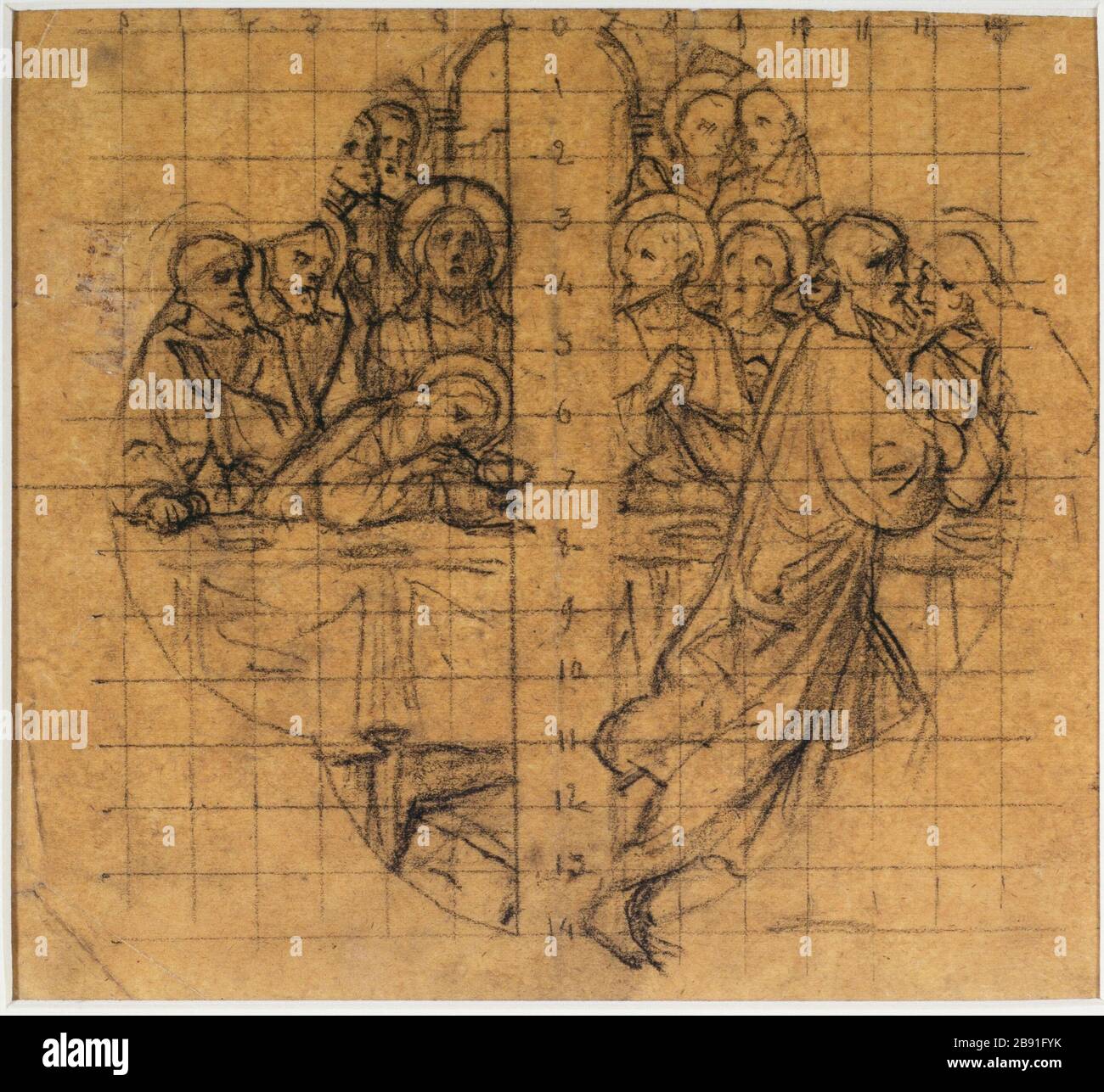 Project canopy representing the Last Supper Jean Gaspard Jules ou ...