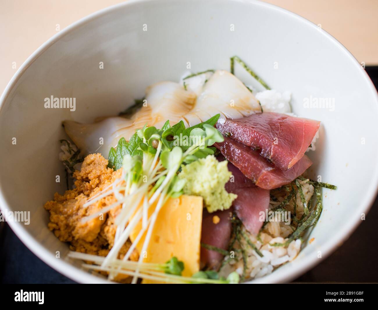 typical japanese meal served in a bowl Stock Photo - Alamy
