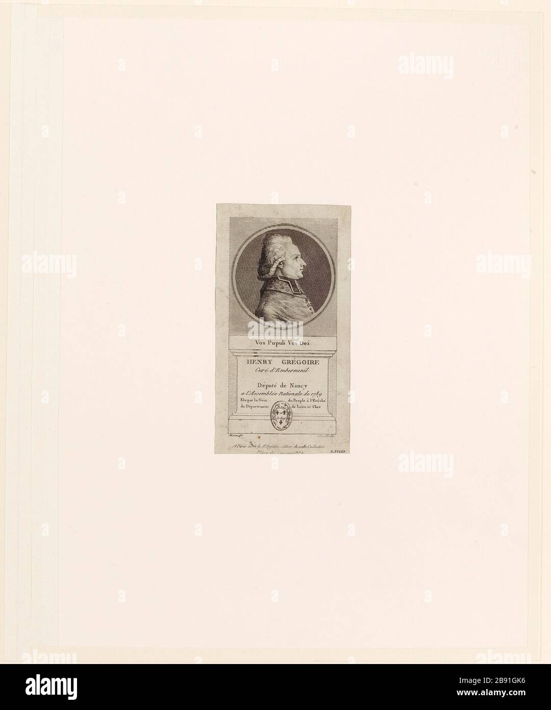 Henry Gregory. Cure Emberménil Stock Photo - Alamy