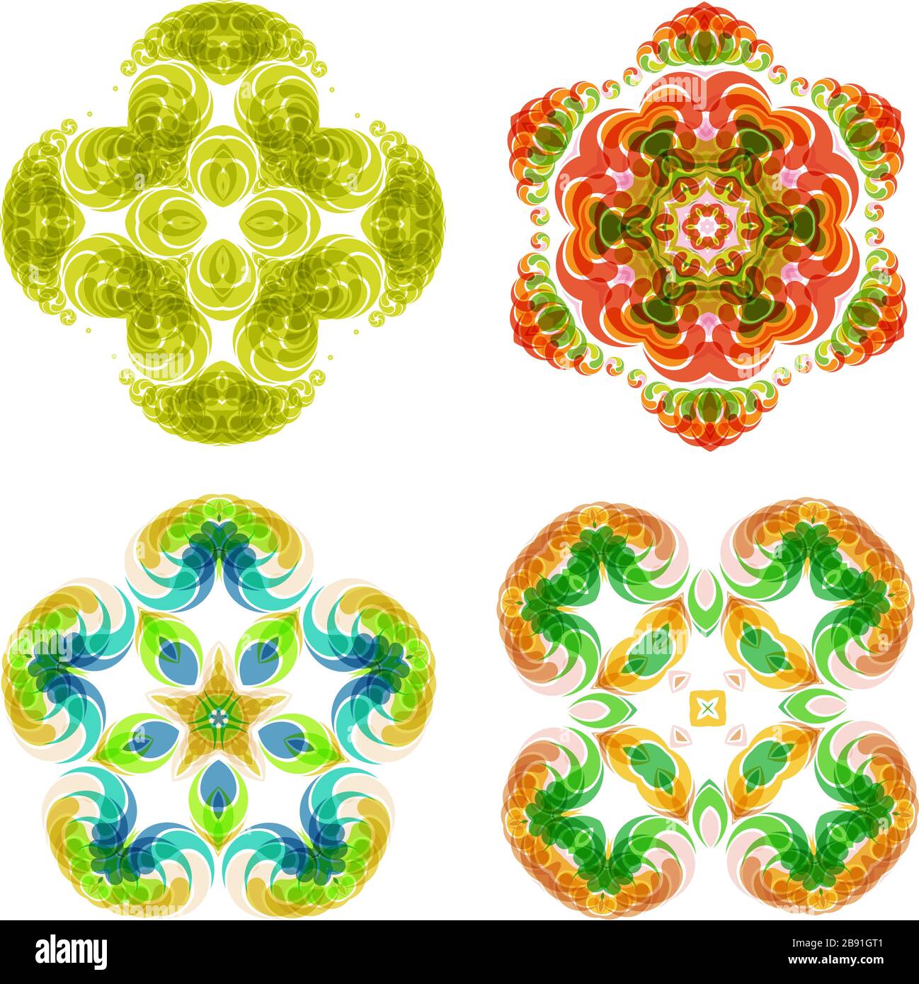 Collection of various creative graphics design vector elements Stock ...