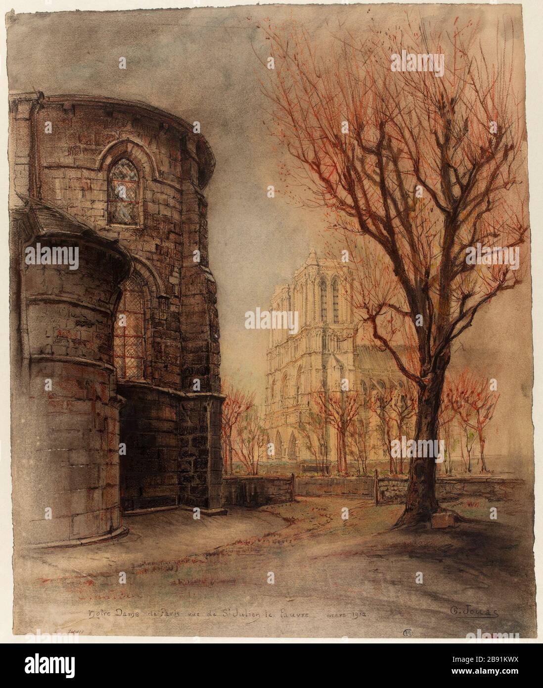 Notre Dame de Paris to Saint-Julien poor. March 1912. (assigned title ...