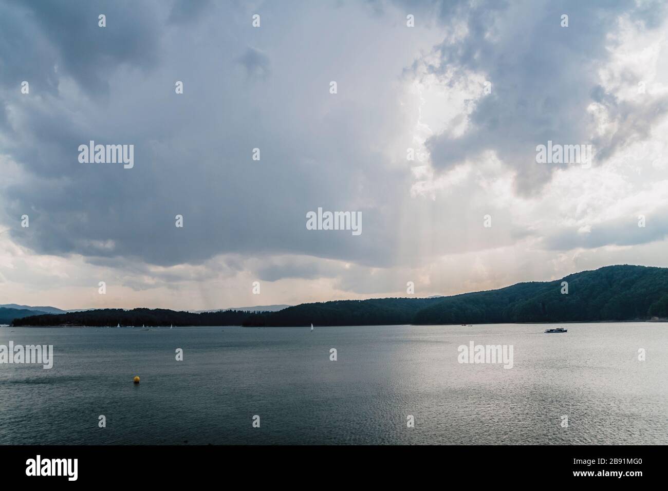 Clouds - Solina Lake in the Bieszczady Mountains in Poland - view from ...