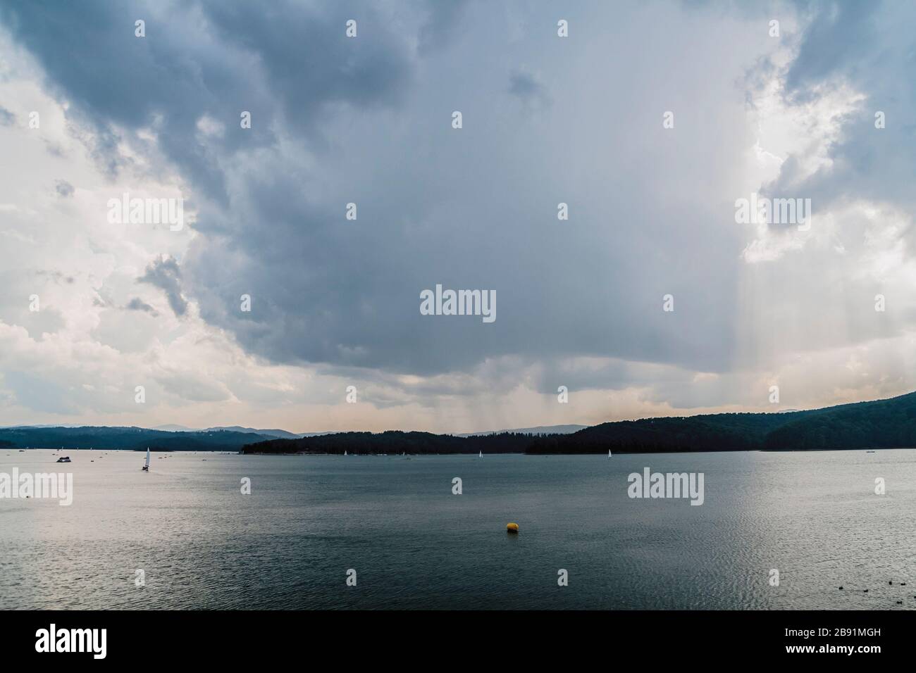 Clouds - Solina Lake in the Bieszczady Mountains in Poland - view from ...
