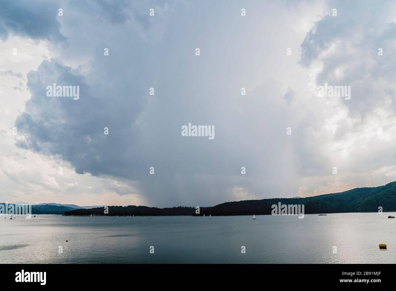 Clouds - Solina Lake in the Bieszczady Mountains in Poland - view from ...