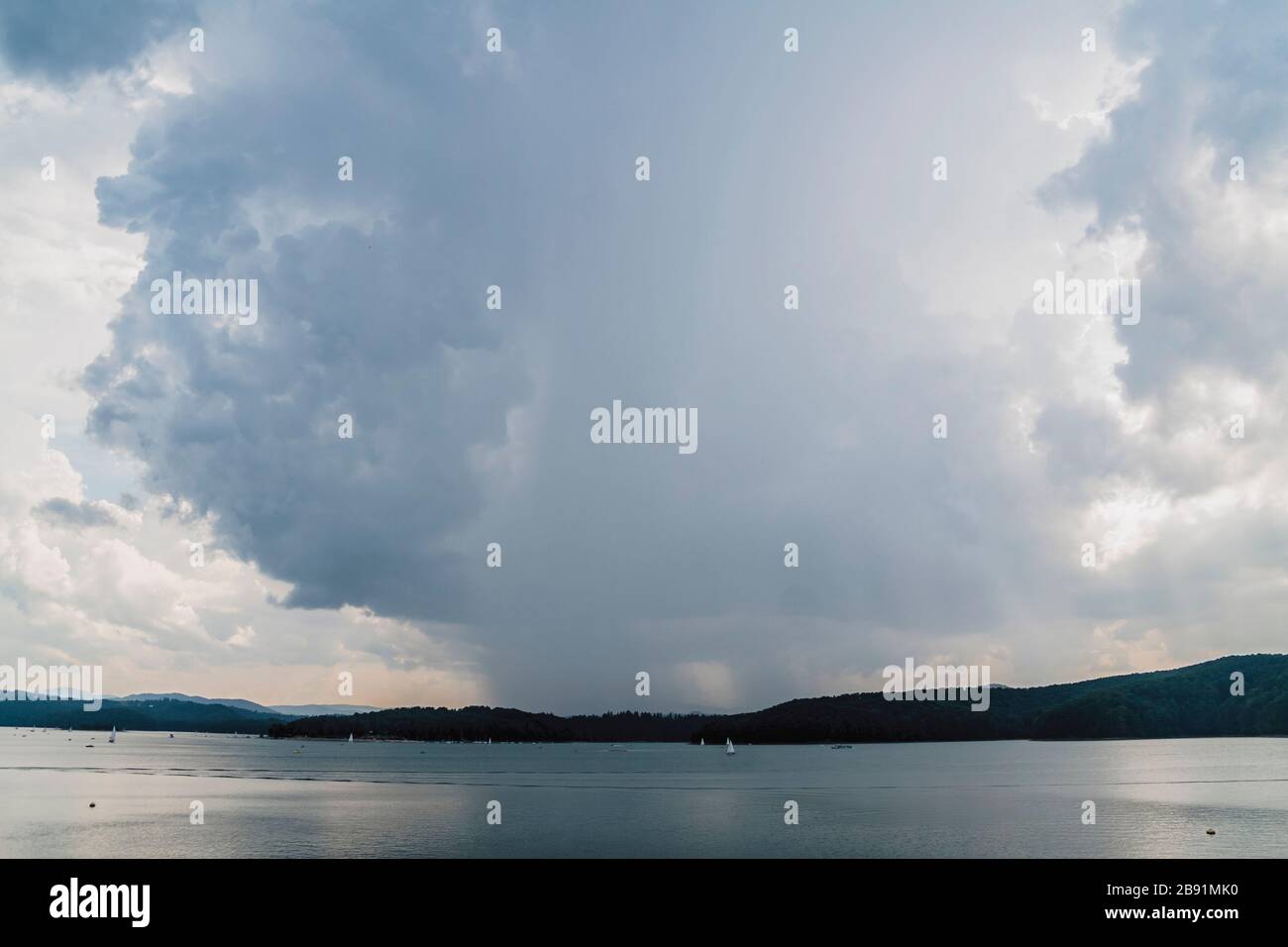 Clouds - Solina Lake in the Bieszczady Mountains in Poland - view from ...
