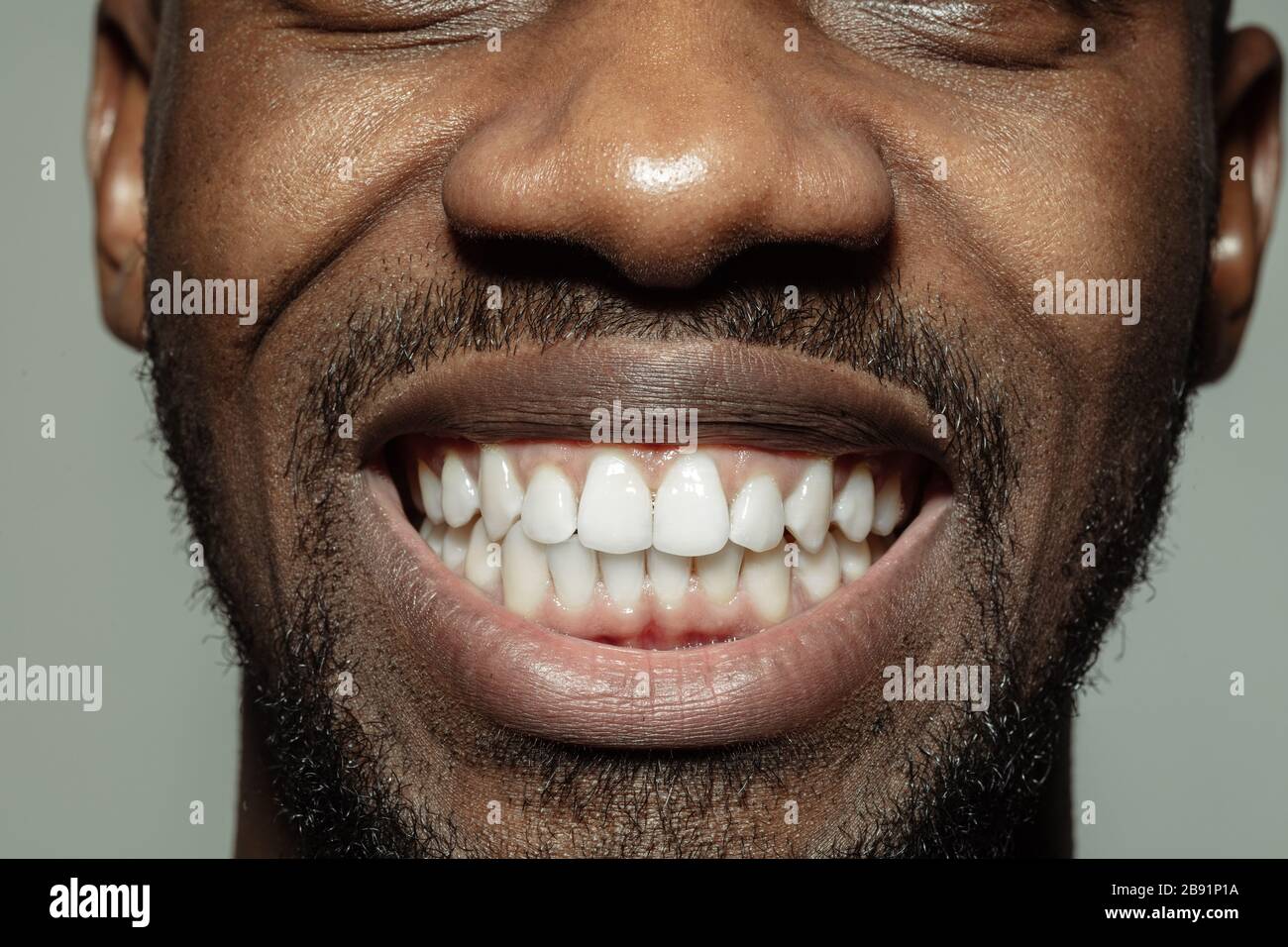 Smiling Human Face Teeth