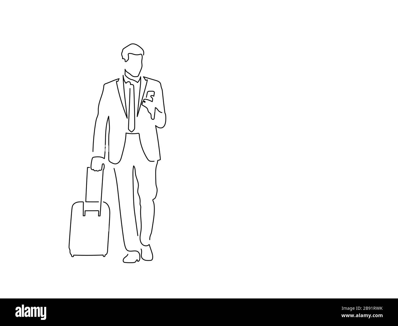 Worker line drawing, vector illustration design. People collection ...