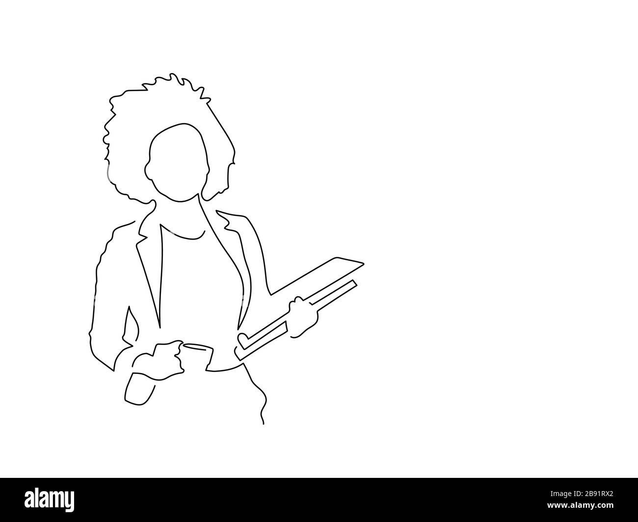 Worker line drawing, vector illustration design. People collection ...