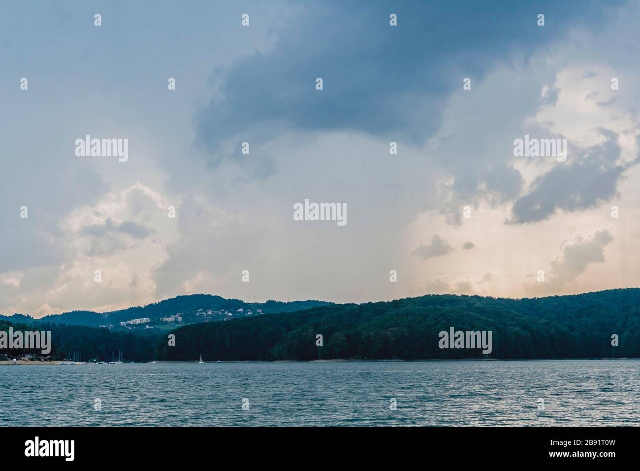 Clouds - Solina Lake in the Bieszczady Mountains in Poland - view from ...