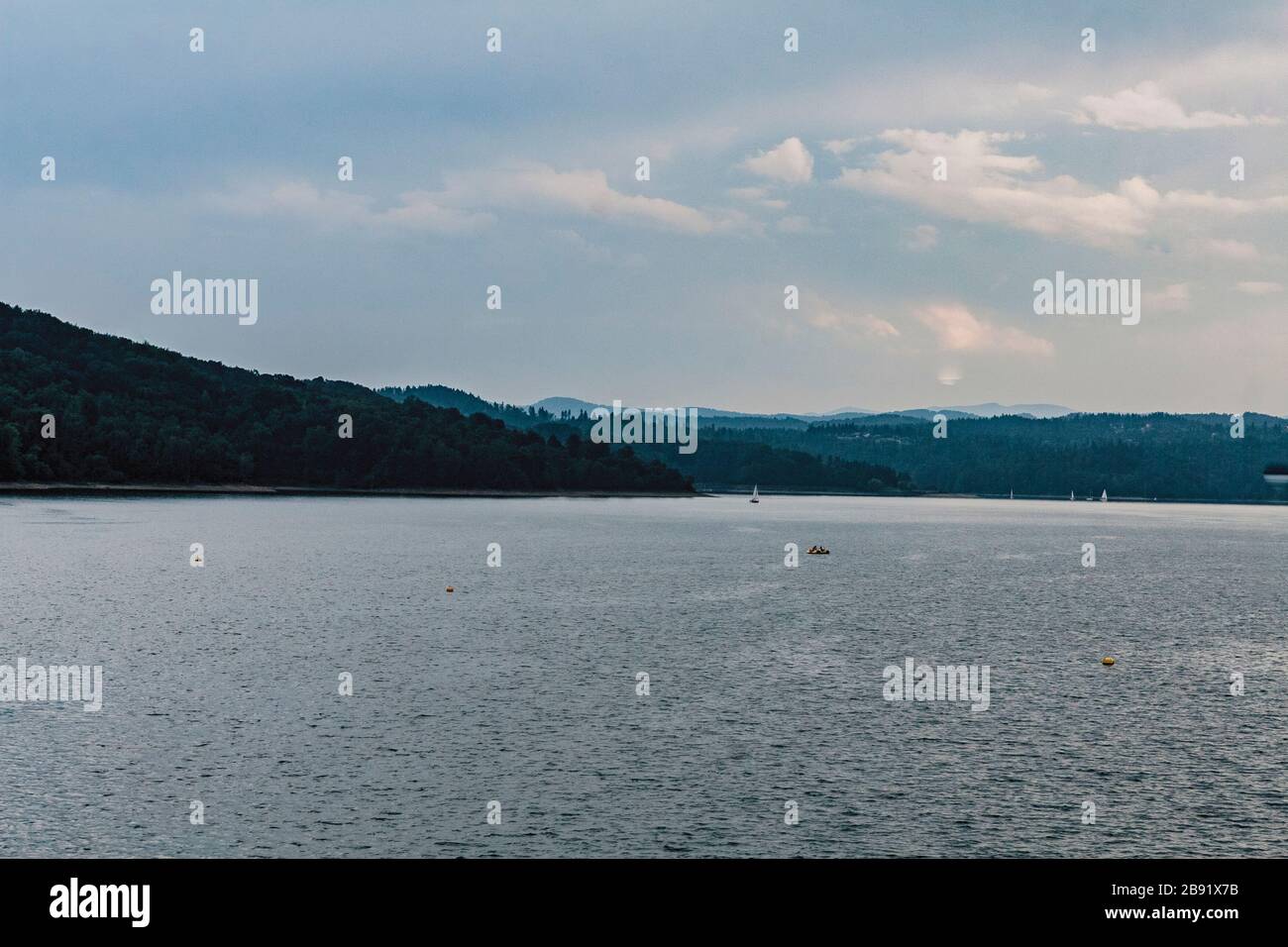 Clouds - Solina Lake in the Bieszczady Mountains in Poland - view from ...
