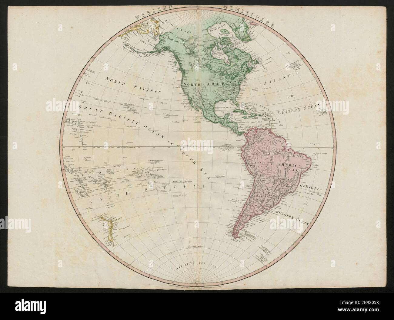 Western Hemisphere. North & South Americas. New Albion. Owhyhee. FADEN ...