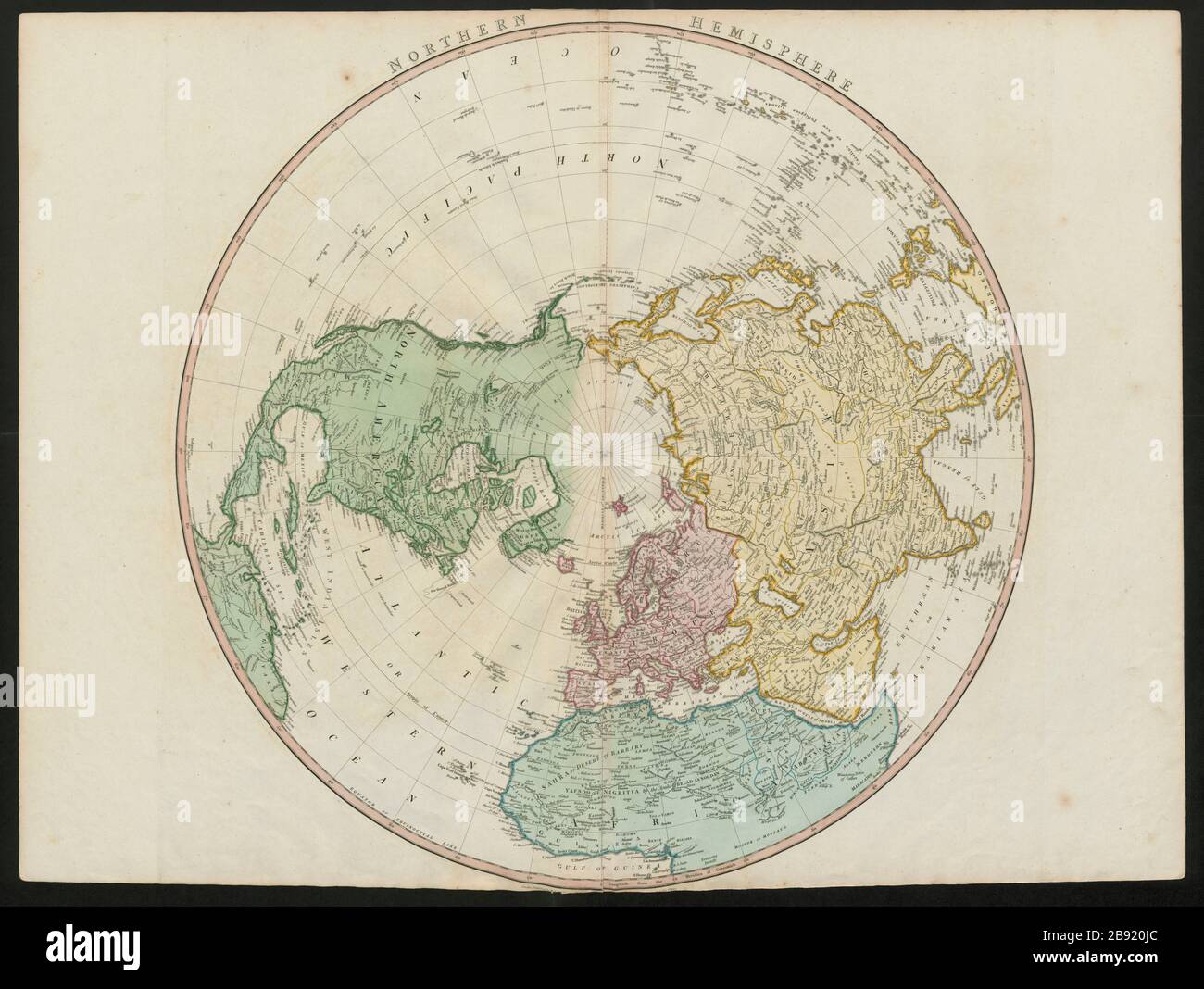 Northern hemisphere map hi-res stock photography and images - Alamy