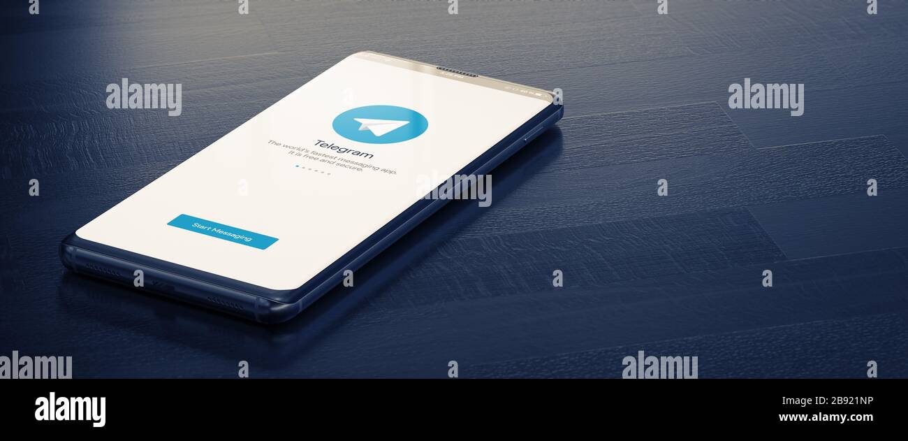 Telegram messenger hi-res stock photography and images - Alamy