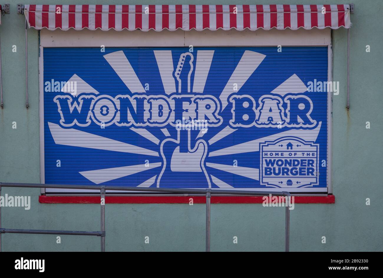 Asbury Park, NJ, USA - March 5, 2020: Wonder Bar restaurant and bar ...