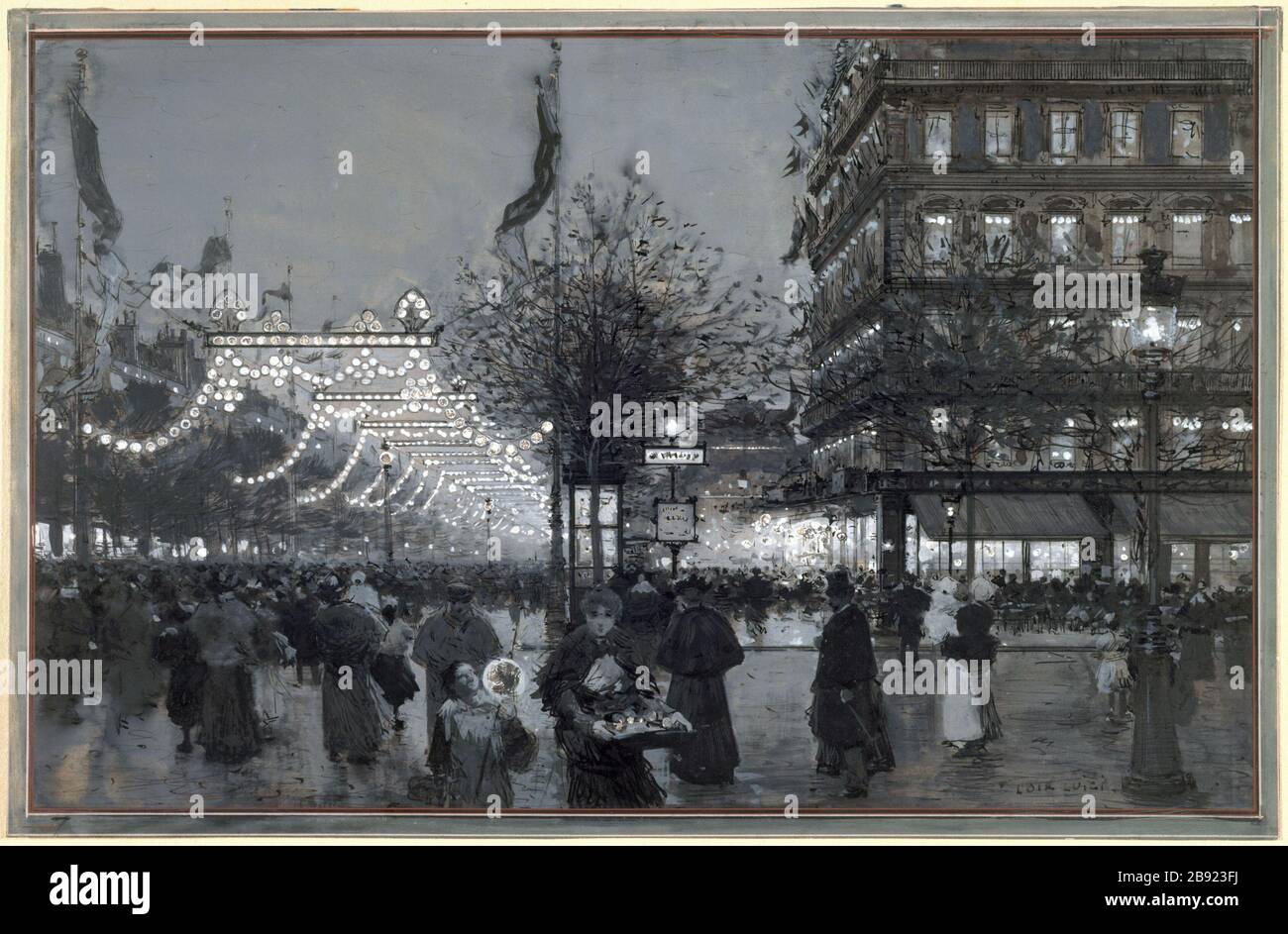 Paris boulevards 1845 hi-res stock photography and images - Alamy