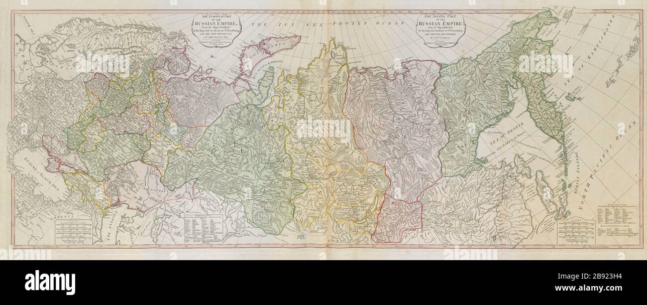 The European & Asiatic parts of the Russian Empire. LAWRIE & WHITTLE ...
