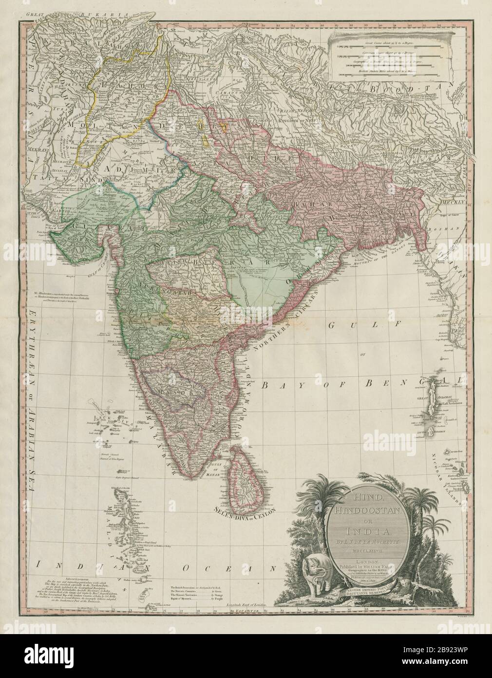Map of british india 1800 hi-res stock photography and images - Alamy