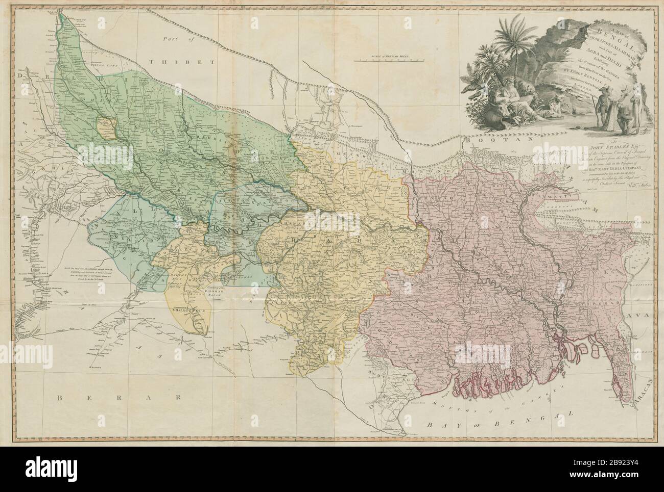 India map 18th century hi-res stock photography and images - Alamy
