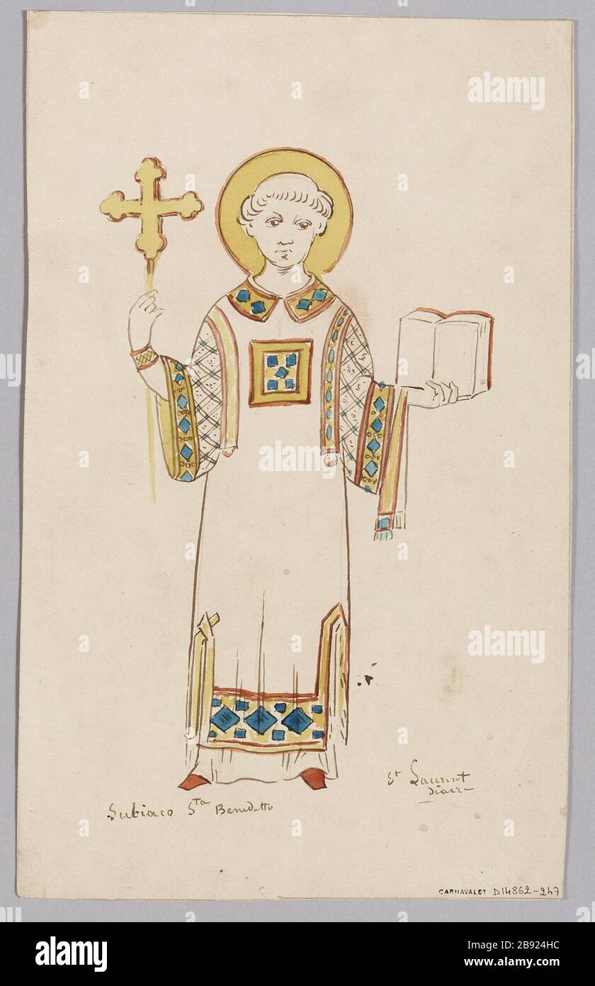 Saint Laurent deacon. (Dummy Title Stock Photo - Alamy