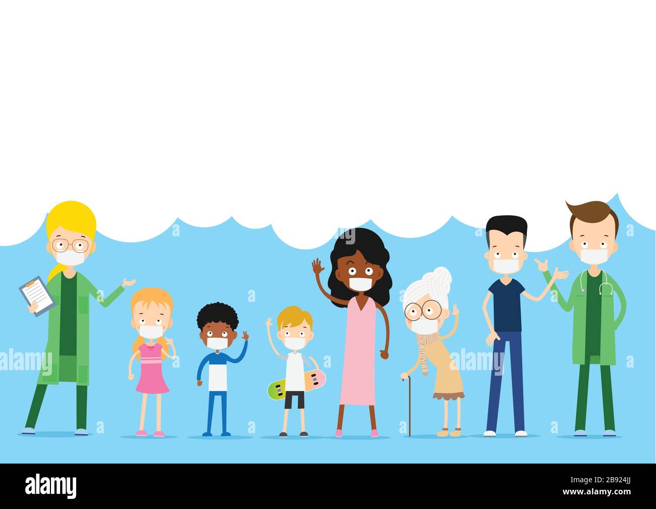 Avoiding illness Stock Vector Images - Alamy