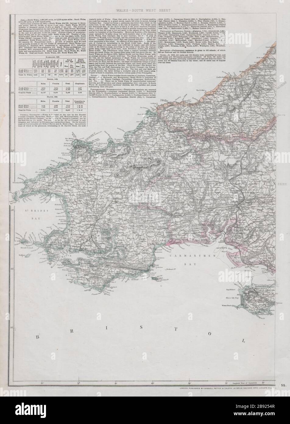 Map of carmarthenshire hi-res stock photography and images - Alamy
