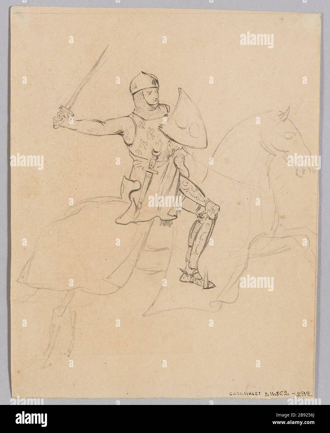 Study: medieval knight. (Dummy Title Stock Photo - Alamy