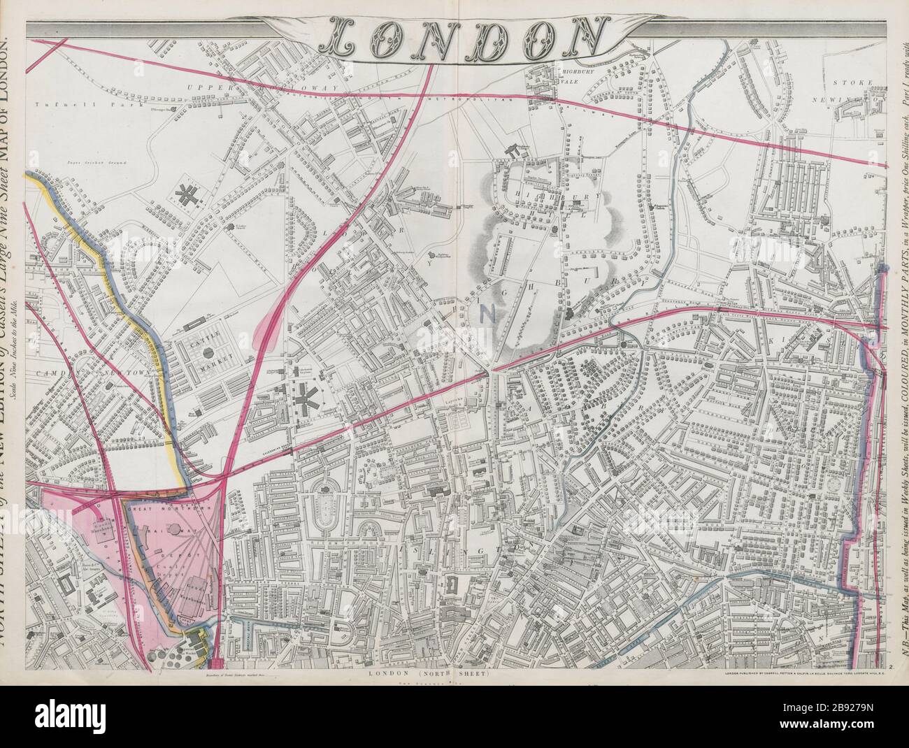 Weller map london 1868 hi-res stock photography and images - Alamy