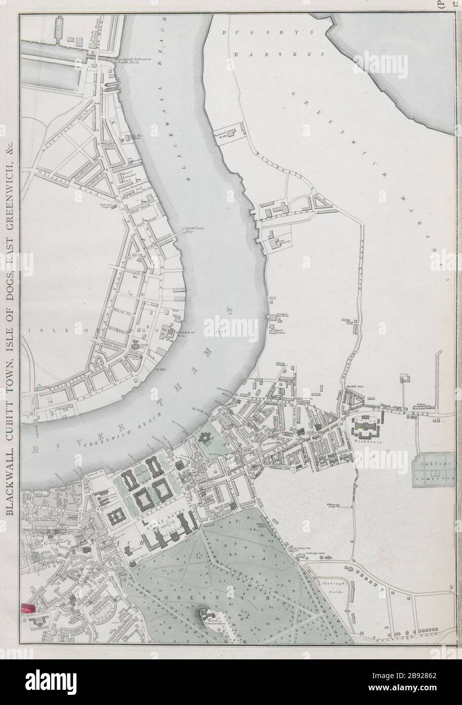 Isle of dogs map hi-res stock photography and images - Alamy