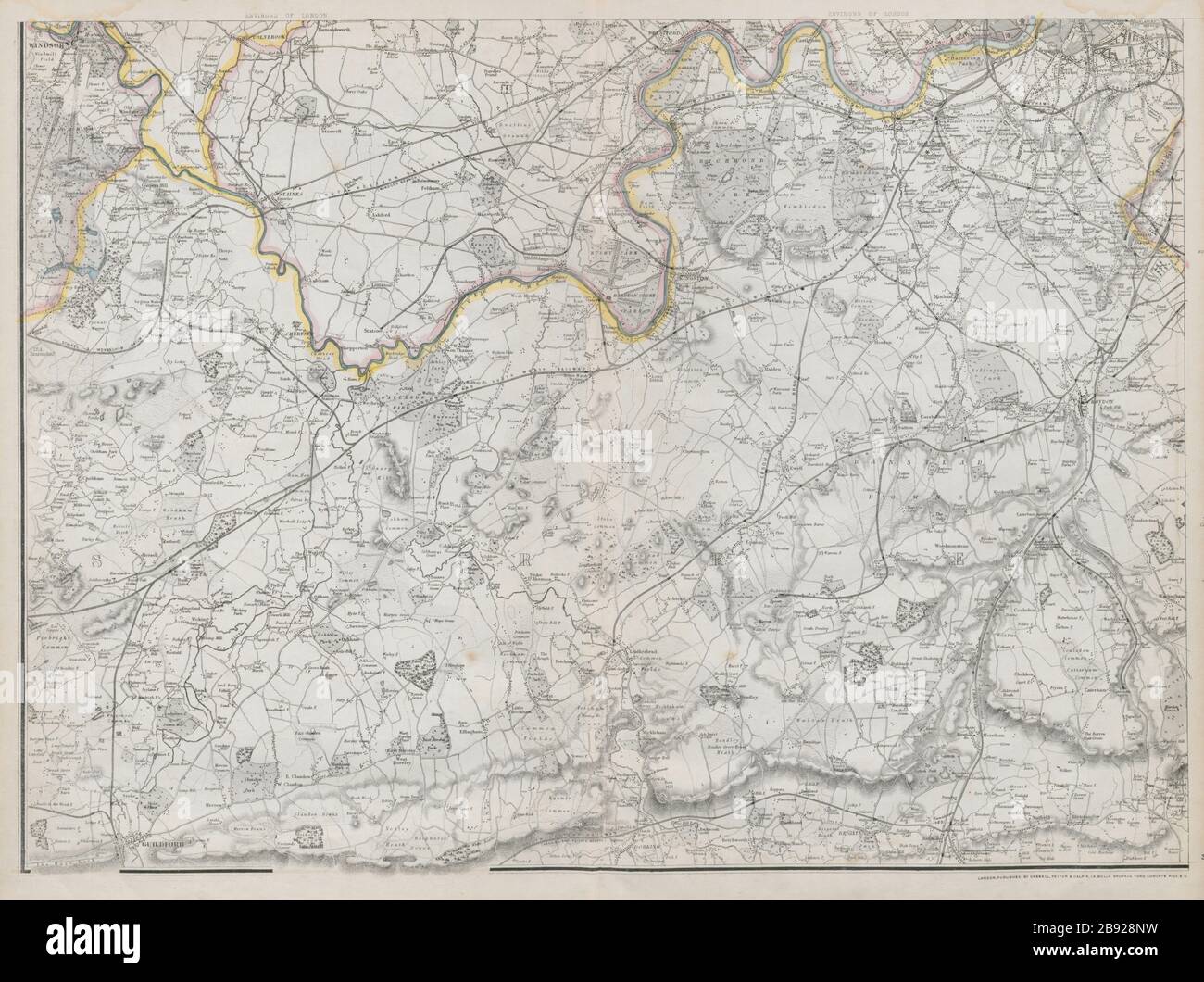 SW LONDON Surrey Hills Thames Valley Guildford Windsor Richmond. WELLER ...
