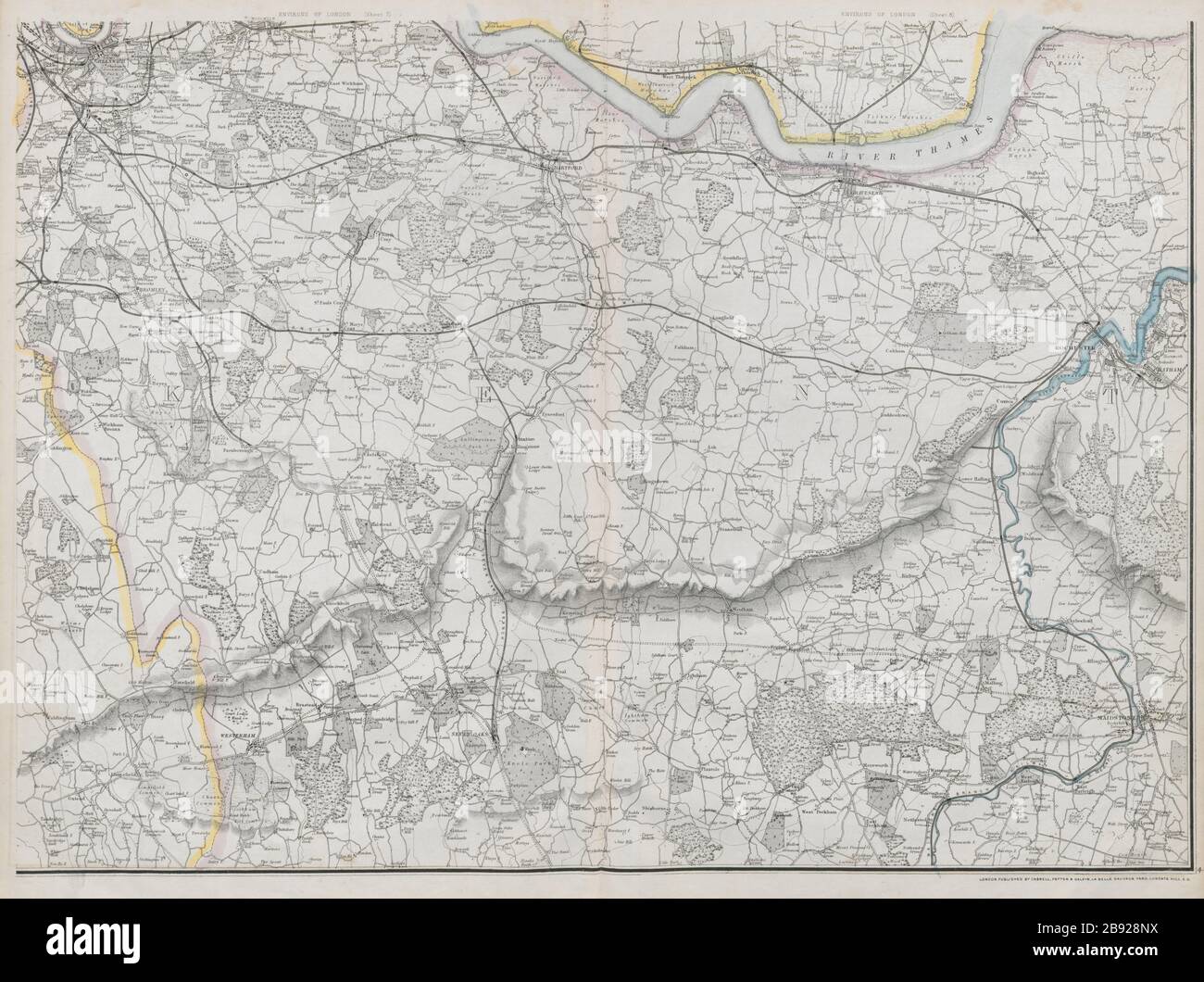 Map of thames estuary hi-res stock photography and images - Alamy