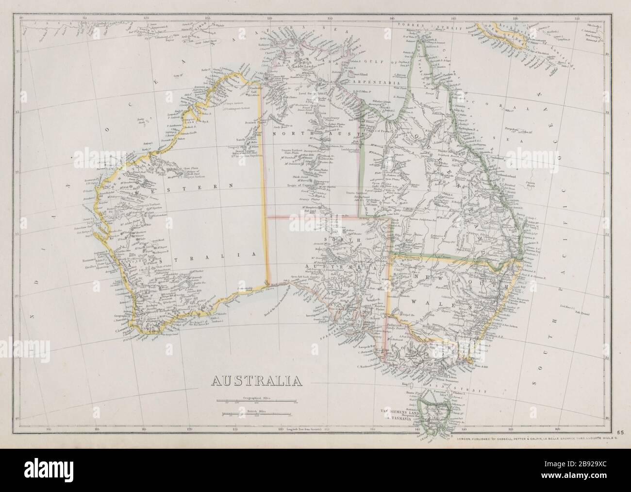 AUSTRALIA. Colony of North Australia (Northern Territory). WELLER 1868 ...