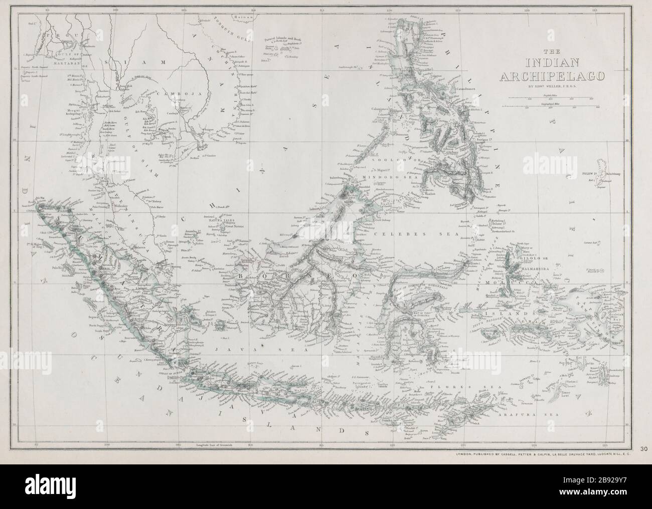INDIAN ARCHIPELAGO. East Indies Sarawak Kingdom Philippines. WELLER ...